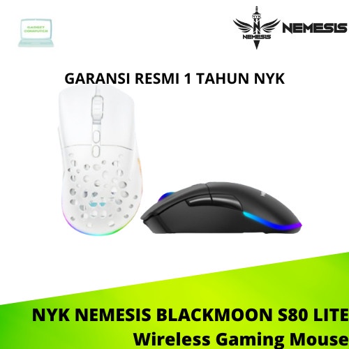 Jual NYK Nemesis S80 Lite Blackmoon Wireless Gaming Mouse | Shopee ...