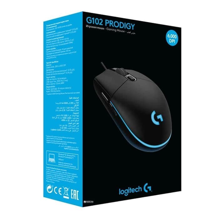 Jual Logitech G102 Prodigy Programmable RGB Gaming Mouse | Shopee Indonesia