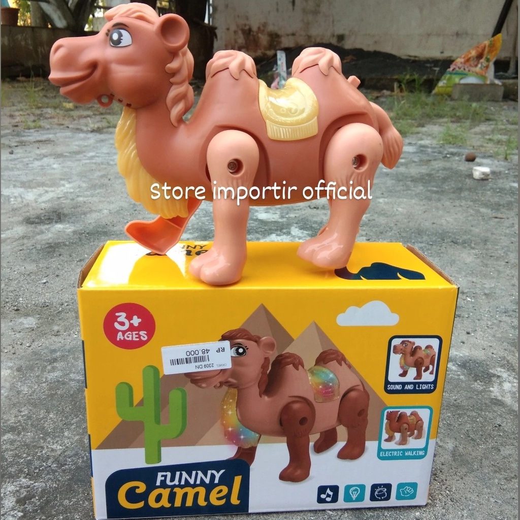 Jual Kemasan Dus Mainan Unta Bisa Jalan Ada Lampu Dan Suara 2309 ...