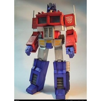 Jual DIY Papercraft Lembar Pola Transformers Optimus Prime ...
