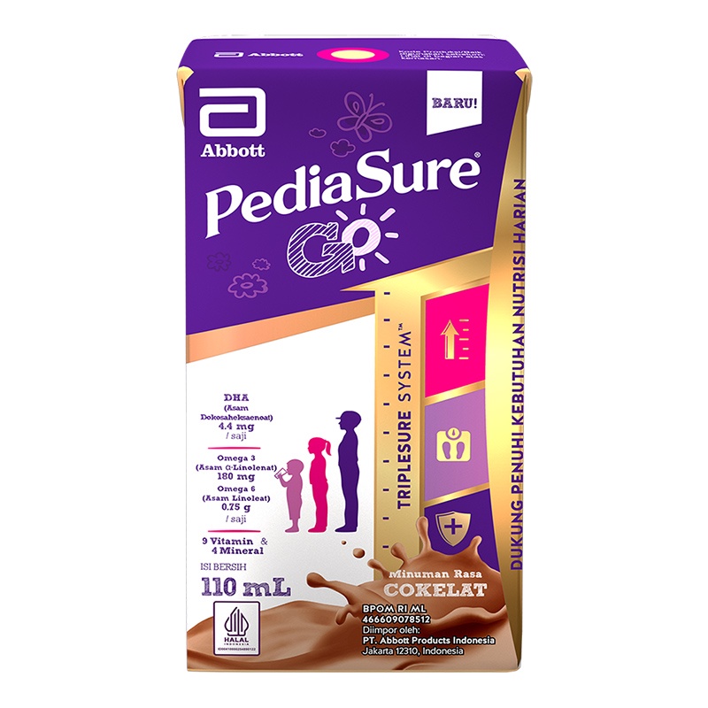 Jual Pediasure Go Susu UHT Coklat 110 ml | Shopee Indonesia