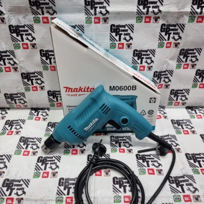 Jual Mesin Bor Besi Kayu Tangan 10mm Mesin Bor Tangan Listrik Maktec MT 60 | Shopee Indonesia