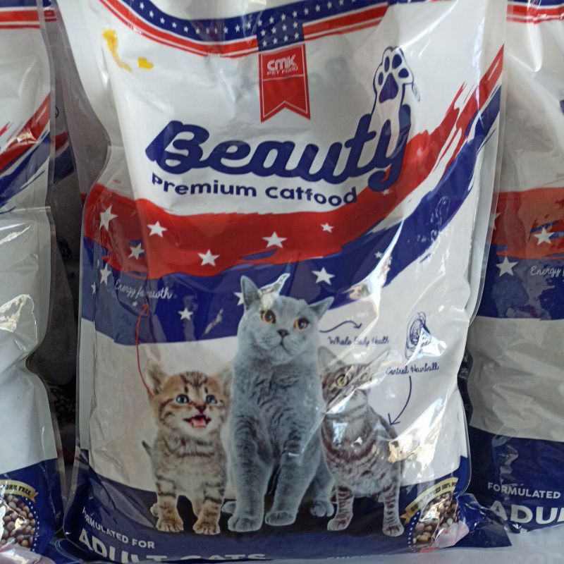 Jual BEAUTY PREMIUM CAT FOOD EXPIRED LAMA 1Kg Repack | Shopee Indonesia