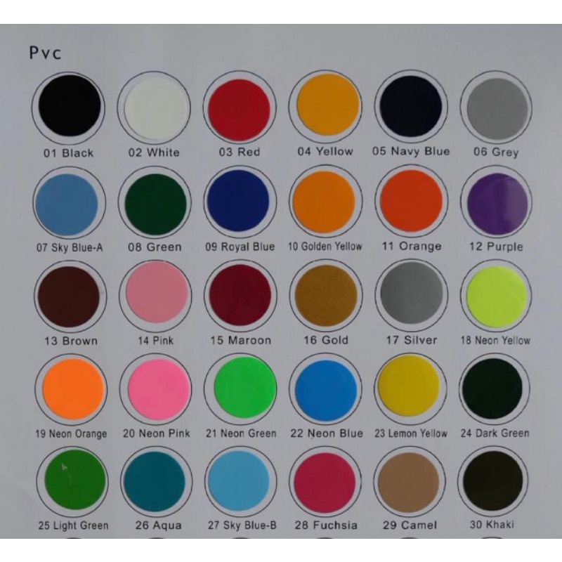 Jual polyflex pvc Korea meteran warna 18-30 premium quality | Shopee ...