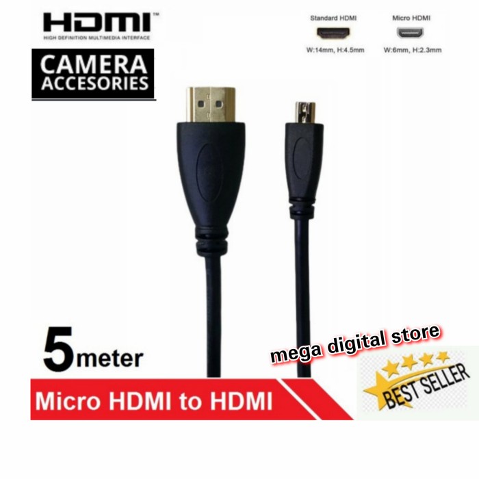 Jual PROMO!!! CABLE HDMI KAMERA MIRROLESS SONY A6100,A6300,A6400, A6000 ...