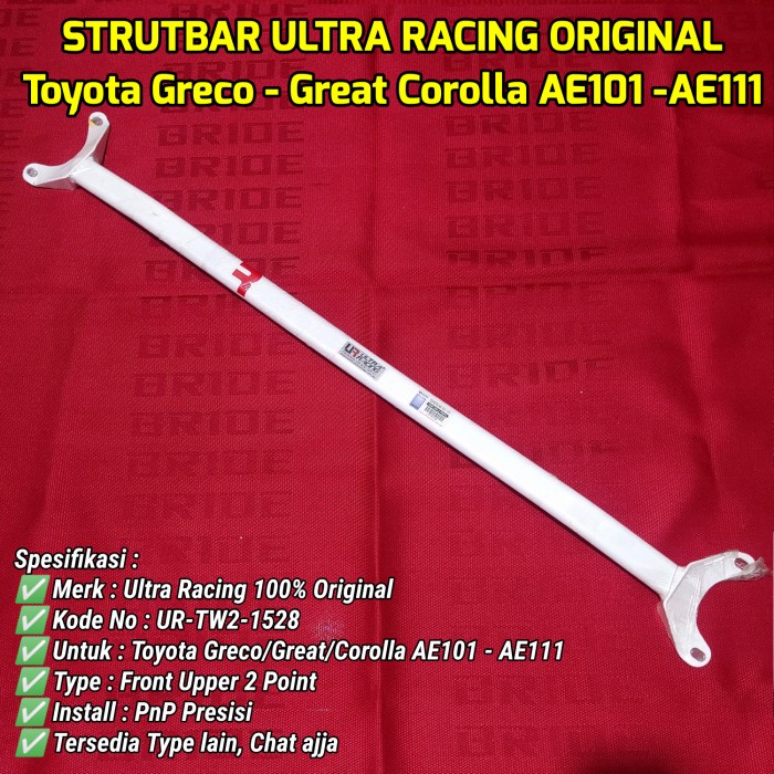 Jual Front Strutbar Toyota Greco - Great Corolla AE101 AE111 | Shopee ...