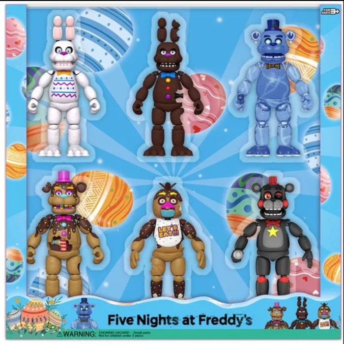 Jual Figure Five Nights At Freddy Set 6 Chica Foxy Bonnie Fnaf Topper ...