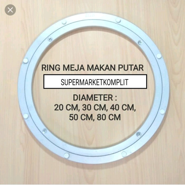 Jual ring bulat meja makan putar 50cm kolahar lahar 50 cm bearing ...