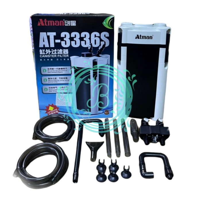 Jual Atman At 3336S At 3336 S New Aquarium External Canister Filter | Shopee Indonesia