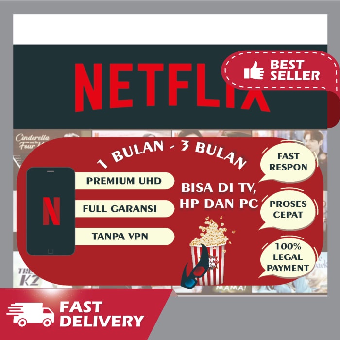 Jual Eliyu - Full Garansi 100% Promo Netplekx Permium Tanpa Vpn 1 Bulan [Full 30 Hari] Uhd 4K ...