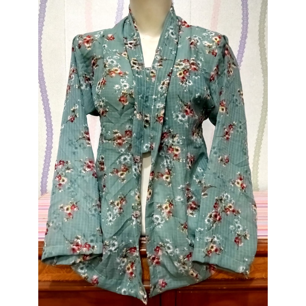 Jual kebaya kutubaru tradisional motif bunga terbaru 2023 kebaya kutu ...