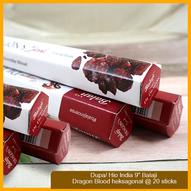 Jual DUPA HIO INDIA WANGI DRAGON BLOOD BALAJI HEXAGON 1 BOX 6PCS ...