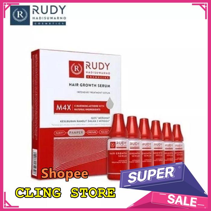 Jual RUDY HADISUWARNO HAIR GROWTH SERUM /DUS ISI 6/100% ORIGINAL / RUDY ...