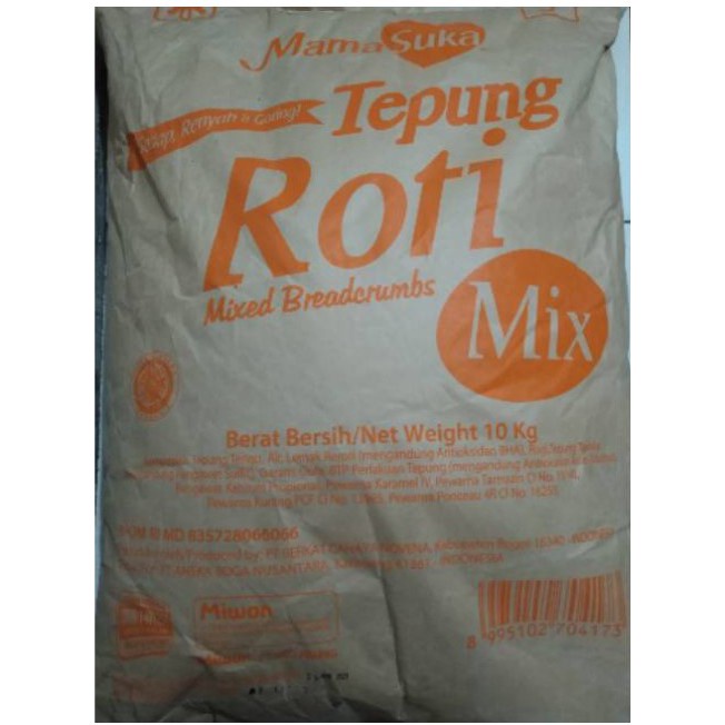 Jual TEPUNG ROTI KILOAN KEMASAN 250 GR MERK MAMASUKA PANIR NUGGET ...