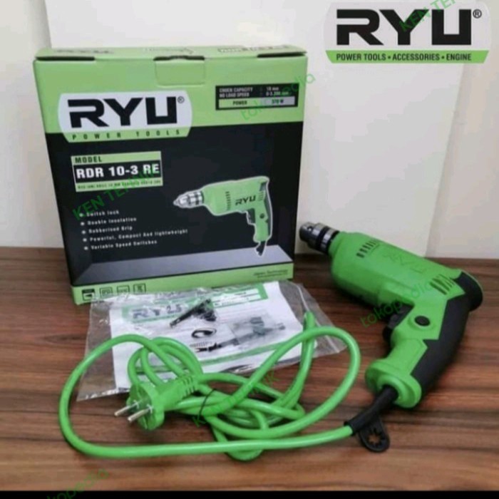 Jual MESIN BOR TANGAN LISTRIK RYU 10MM RDR 10-3RE BARU | Shopee Indonesia