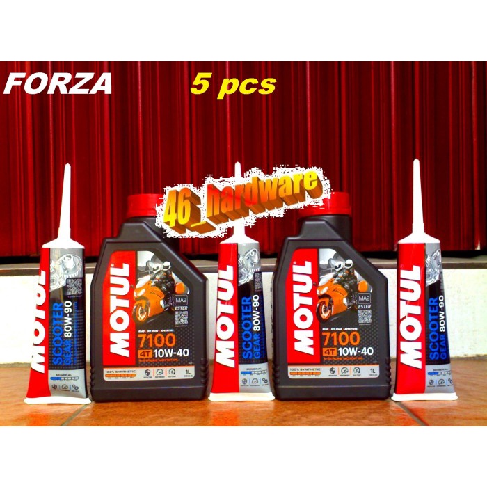 Jual MOTUL 7100 10W40 ESTER 100% SYNTHETIC OLI MESIN HONDA FORZA 250 ...