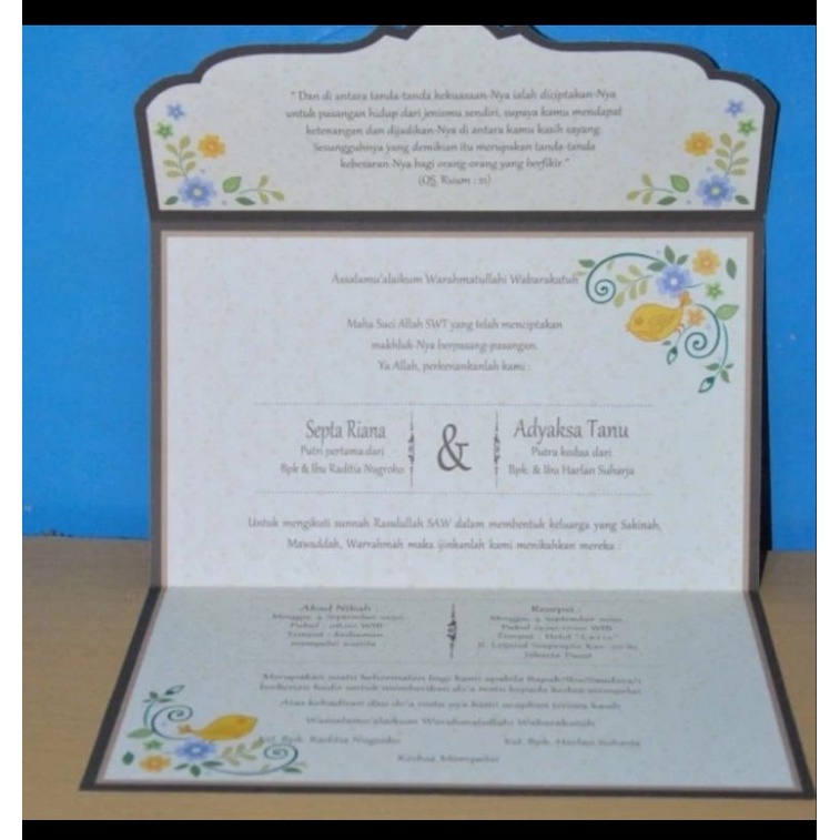 Jual ERBA 88188 Blangko Undangan Nikah Pernikahan Era Baru | Shopee ...