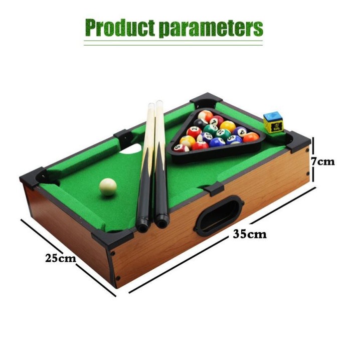 Jual Mini Desktop Pool Billiard Biliar Table Meja Biliar Kecil Mainan ...