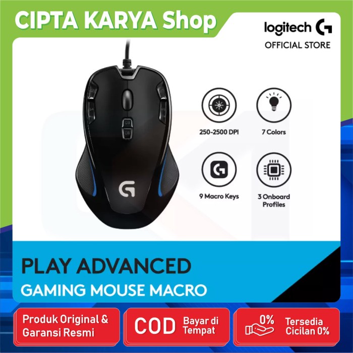 Jual Mouse Gaming Logitech G300s Optical Gaming Mouse Garansi Resmi | Shopee Indonesia