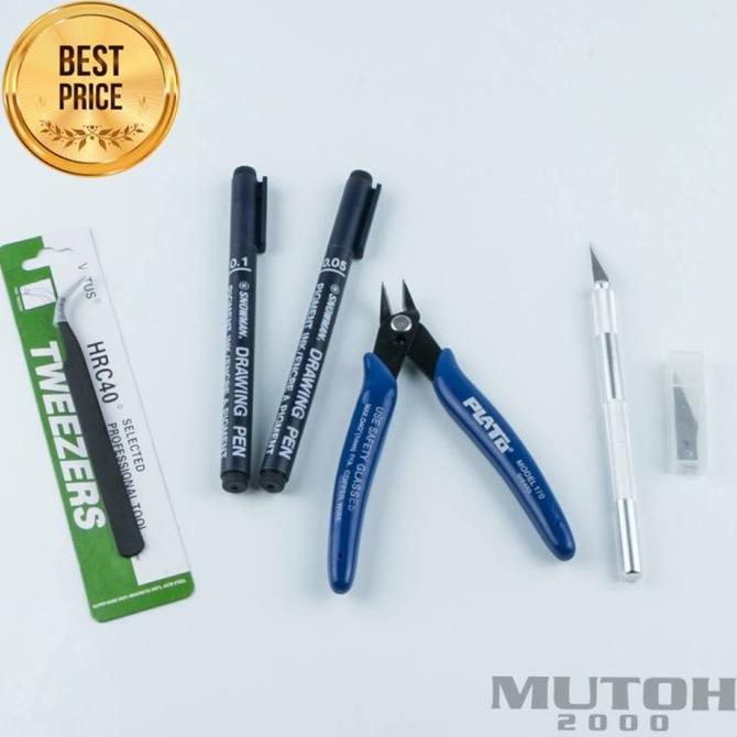Jual New Paket Mini Tool Set Tool Kit Gundam Gunpla Bandai Tang Pinset ...