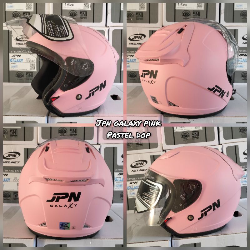 Jual Helm Jpn Galaxy Pink Pastel Dop | Shopee Indonesia