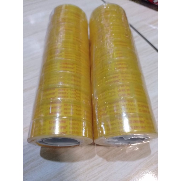 Jual (1roll isi 12pc) Isolasi Kado 12mm Berry Tape Nachi Transparan ...