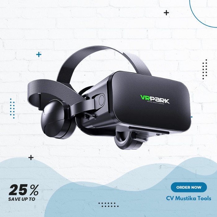 Jual Avr Vrpark Vr Box 3D Virtual Reality Glasses With Headphone - J20 | Shopee Indonesia