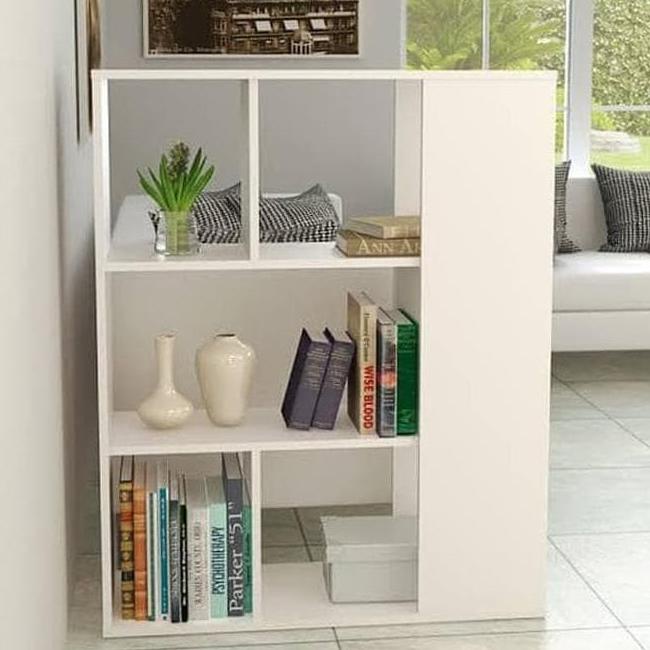 Jual Rak Pajangan Rak Buku Partisi Sekat Ruangan Minimalis 4 Susun ...