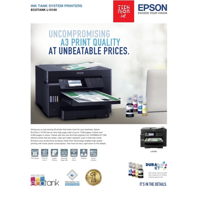 Jual Printer Epson L1515 A3 Multifungsi | Shopee Indonesia