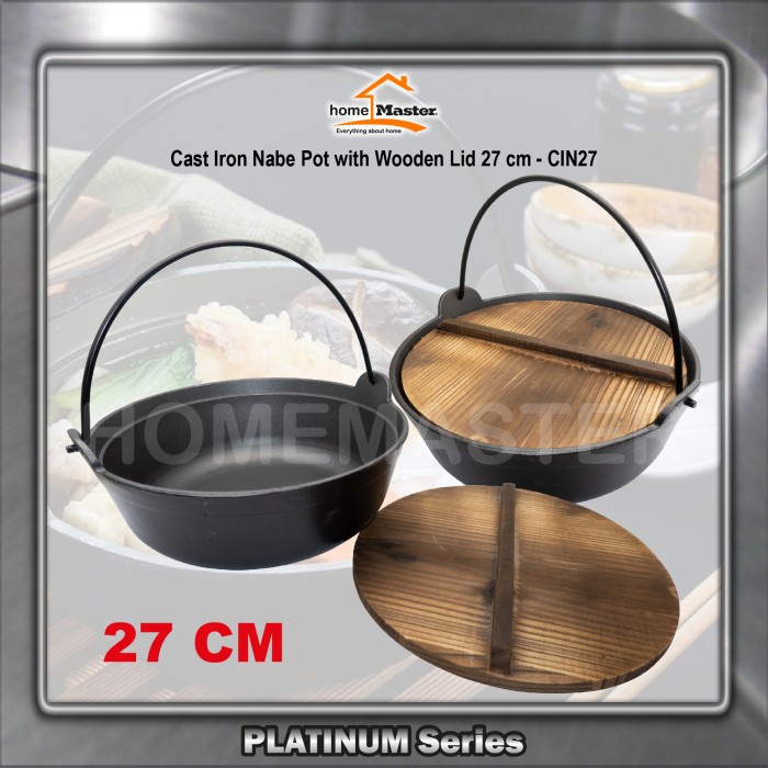 Jual Japanese Cast Iron/Besi Cor Sukiyaki/Shabu/Nabe Pot 27 Cm Cin27 ...