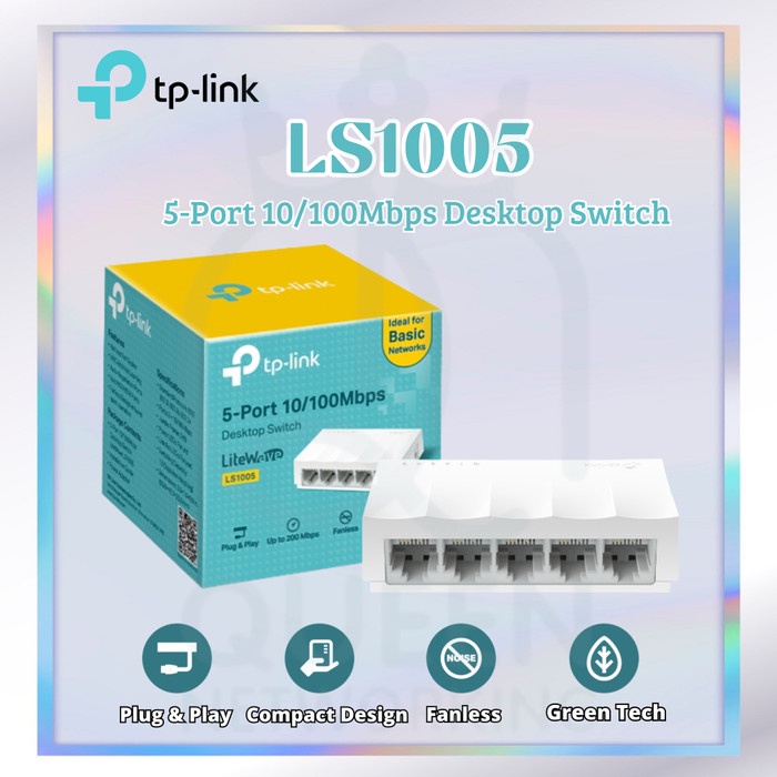 Jual Switch Tp-Link Ls-1005 Switch Hub 5 Port 10/100Mbps Desktop | Shopee Indonesia