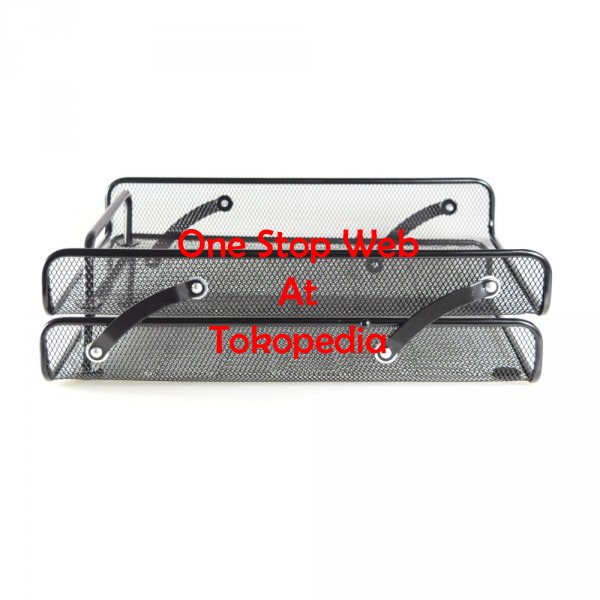Jual Rak Dokumen 2 Susun - Hitam Document Paper Tray 2 Tier - Black ...