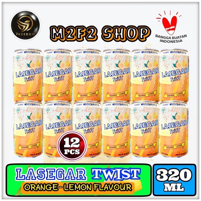 Jual LASEGAR Twist Minuman Penyegar Orange Lemon Kaleng - 320 ml (12 Pcs) | Shopee Indonesia