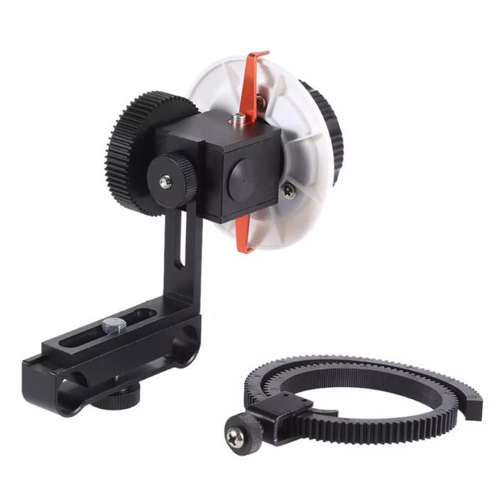 Jual Follow Focus Adjustable Gear Belt Rail Rod Universal Rig Cage ...