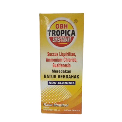 Jual OBH Tropica Expectorant Menthol Meredakan Batuk Berdahak (100 ml ...