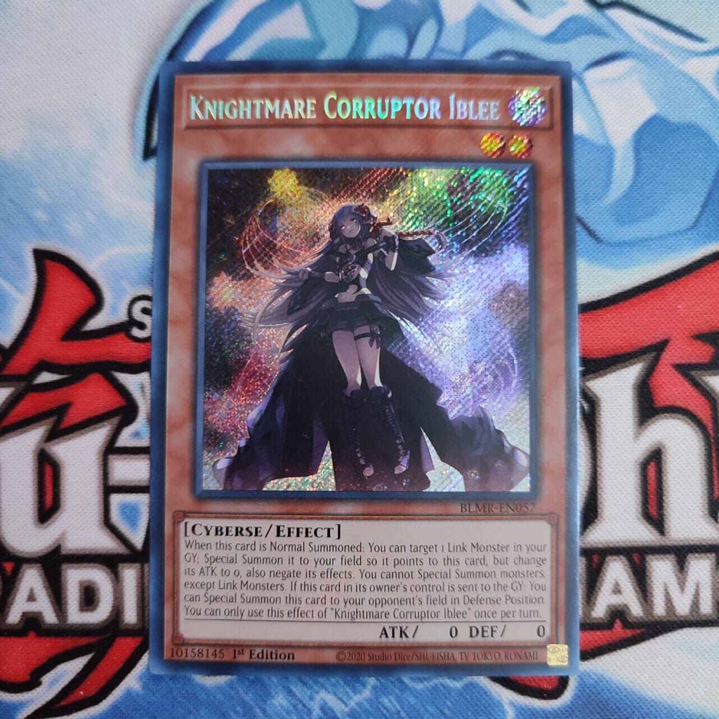 Jual yugioh knightmare corruptor iblee BLMR secret rare original ...