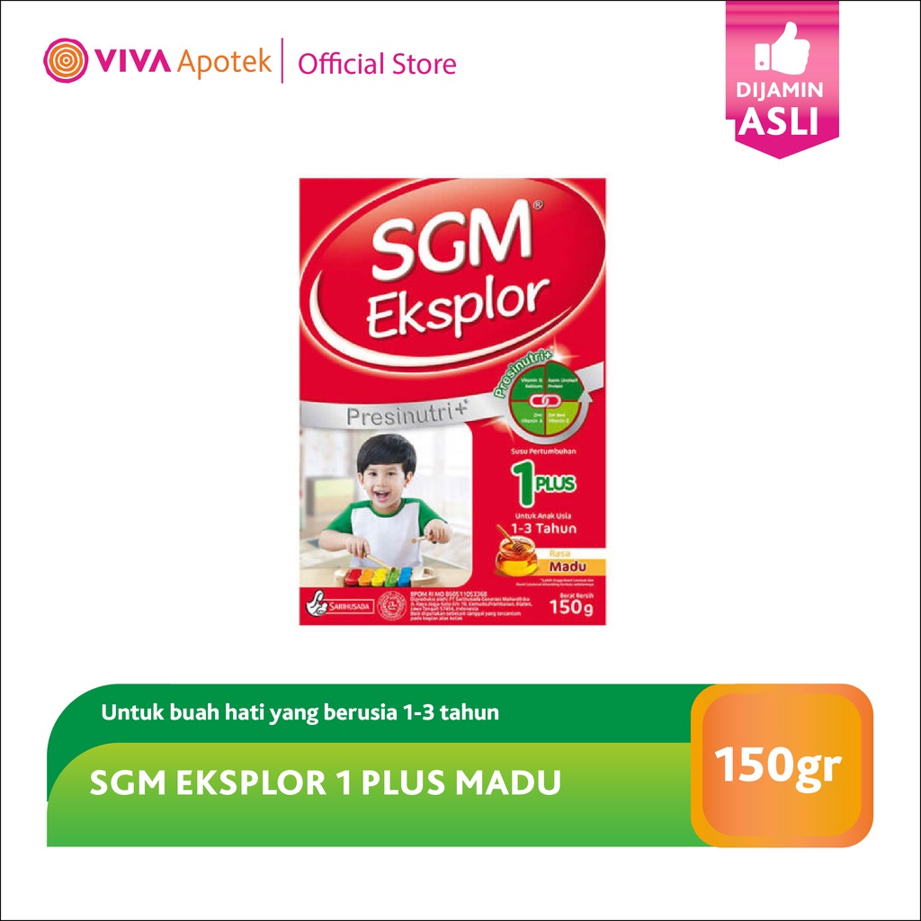 Jual SGM Eksplor 1 Plus Madu Susu Formula Usia 1-3 Tahun (150 Gram ...