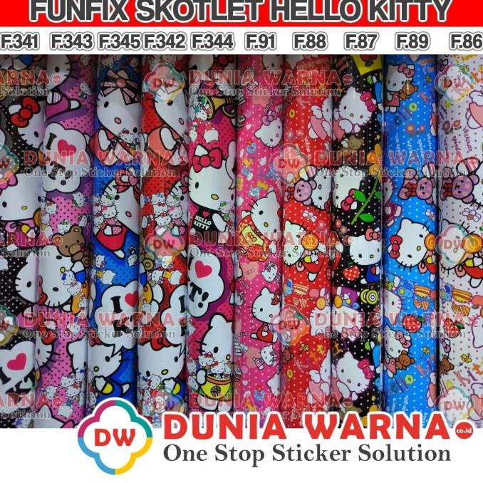 Jual Emblem Motor Funfix Vinyl Stiker Motif Hello Kitty Imut Skotlet ...