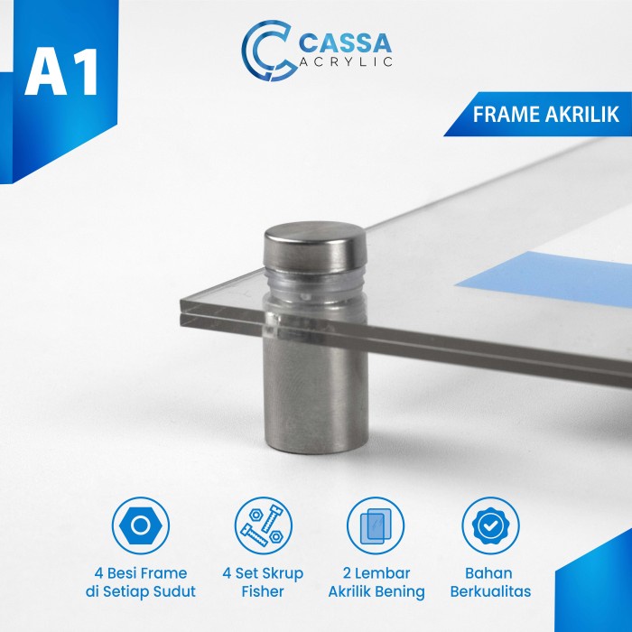 Jual FRAME / BINGKAI / DISPLAY POSTER / MADING AKRILIK UKURAN A1 ...