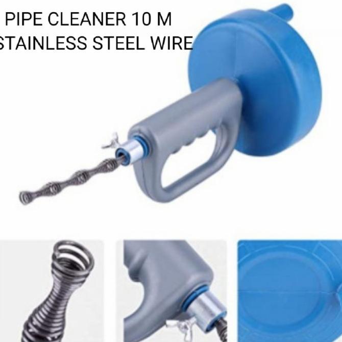 Jual Pipe Cleaner 10M Alat Pembersih Saluran Pipa Mampet Panjang 10 Meter | Shopee Indonesia