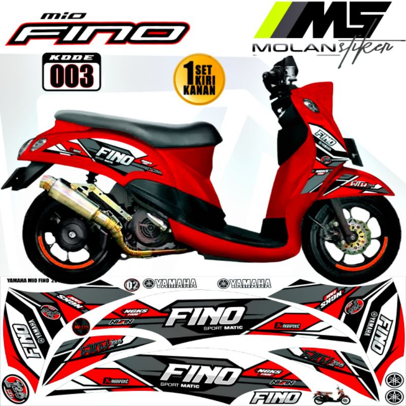 Jual Decal Sticker Striping Variasi Fino Carbu / Fino 110 Karbu 2012 ...