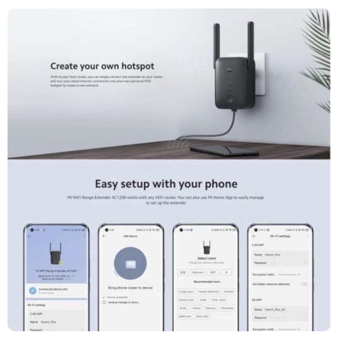 Jual Xiaomi Mi Wifi Extender Ac1200 Global Version 5G Xiaomi Wifi ...