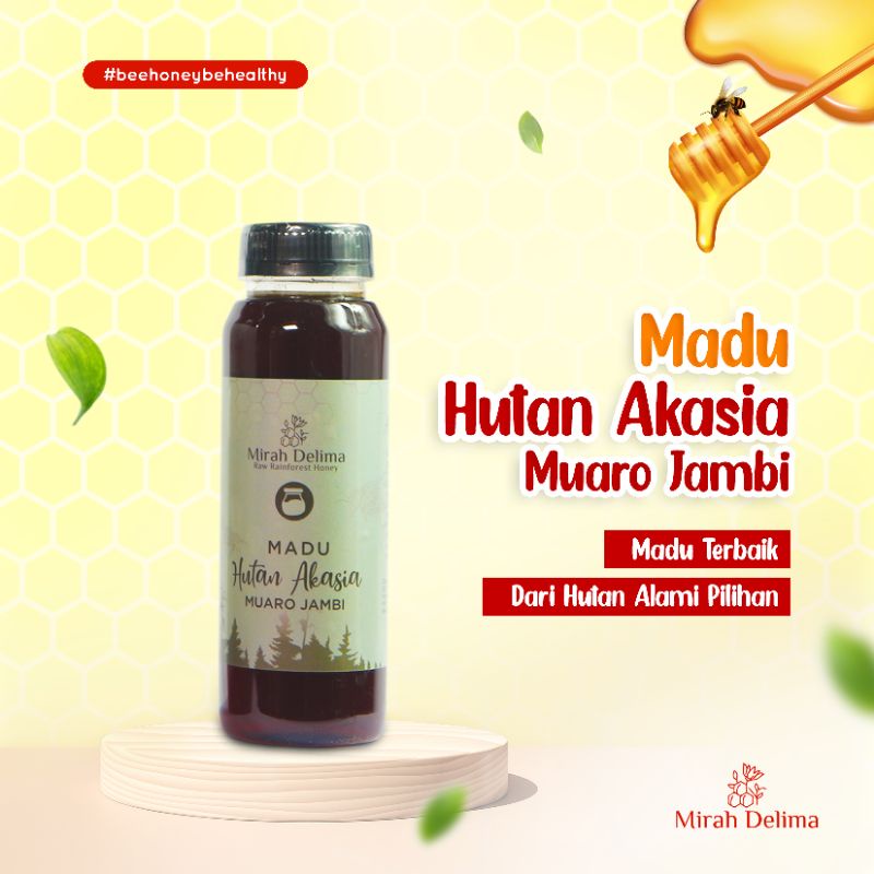 Jual Madu Hutan Akasia Muaro Jambi - Raw Wildforest Honey - 250 ml ...