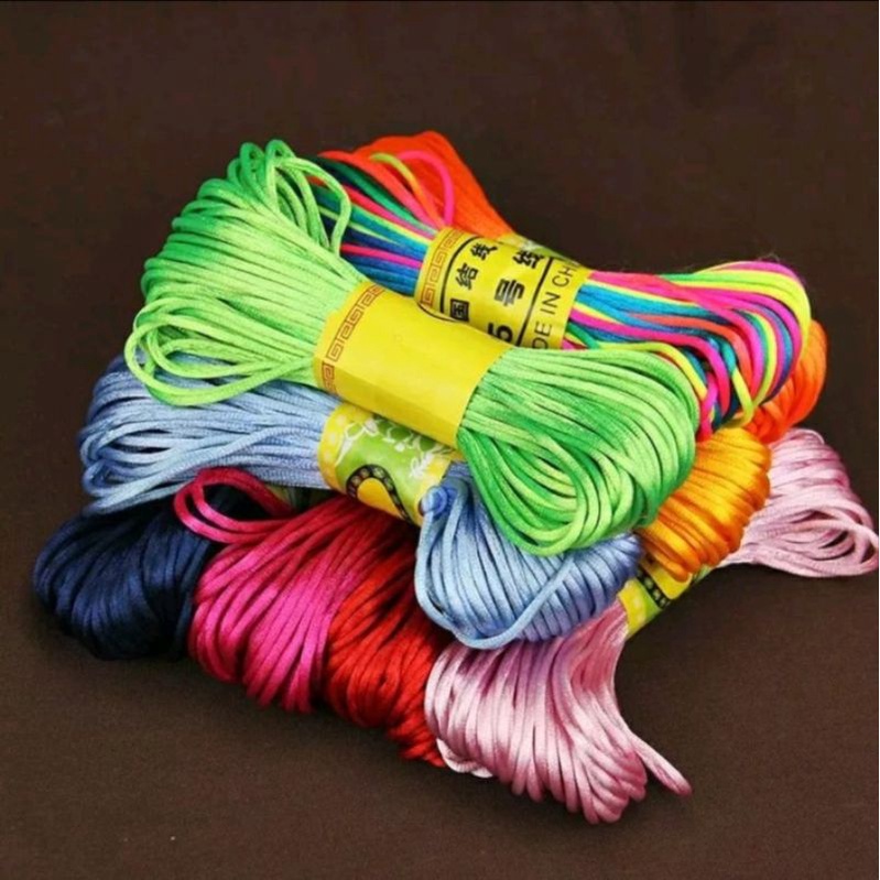 Jual ECER Tali Satin Cina 2 MM Tali Manik Manik Tali Bahan Kerajinan ...