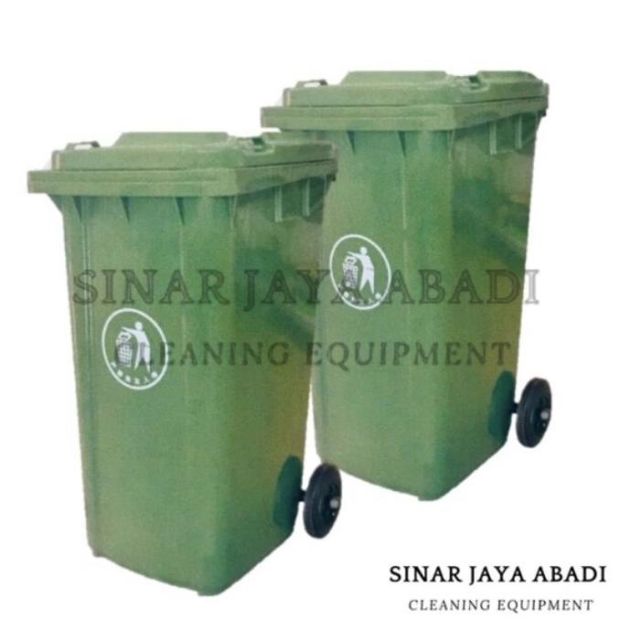 Jual Tempat Tong Sampah Plastik 120 Liter Roda Plastic Dust Bin With Wheel | Shopee Indonesia
