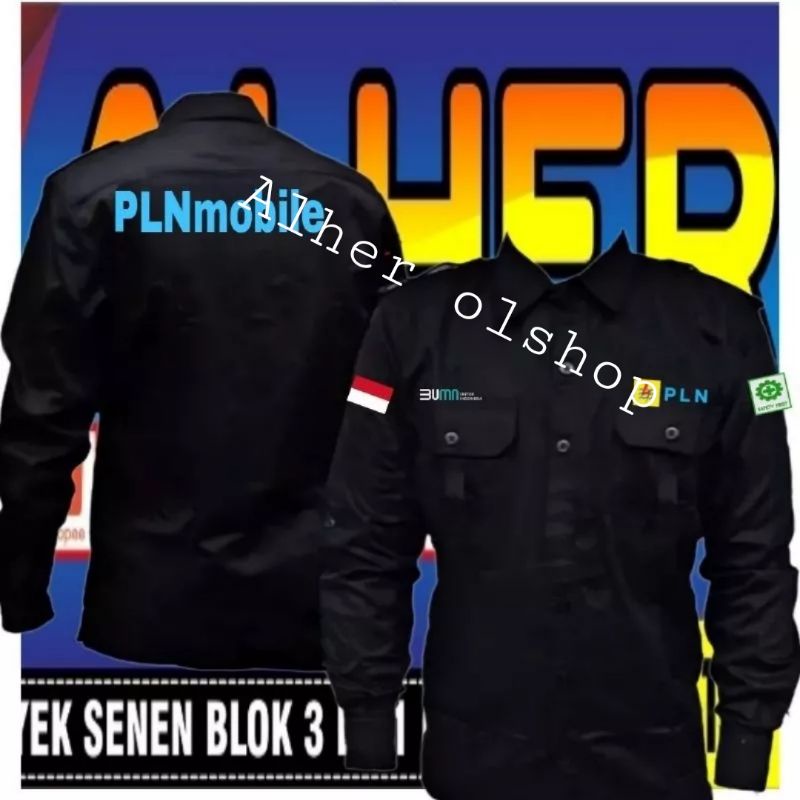 Jual kemeja PLN mobile baju PLN mobile seragam PLN mobile Pdh PLN ...