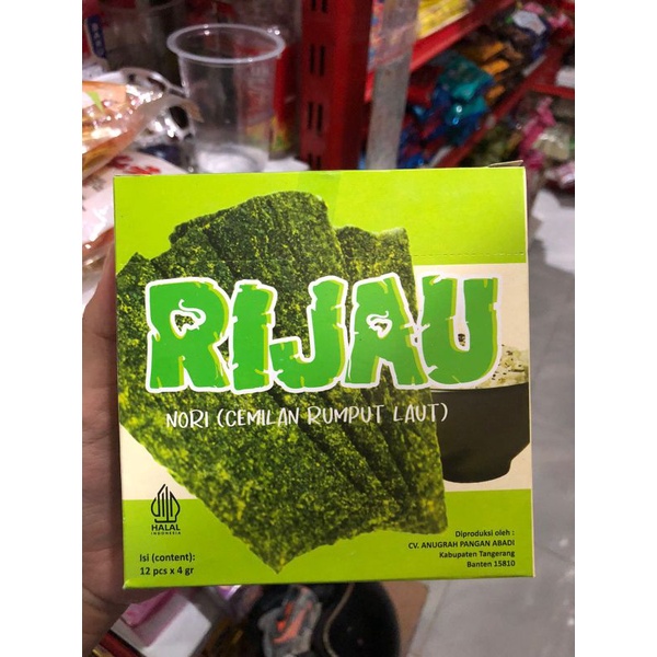 Jual RIJAU NORI CEMILAN RUMPUT LAUT 12pcs | Shopee Indonesia