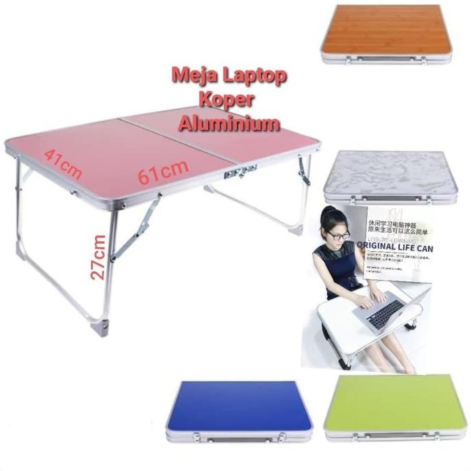 Jual Meja Kecil Aluminium Meja Mini Belajar Lipat Koper Meja Portable ...