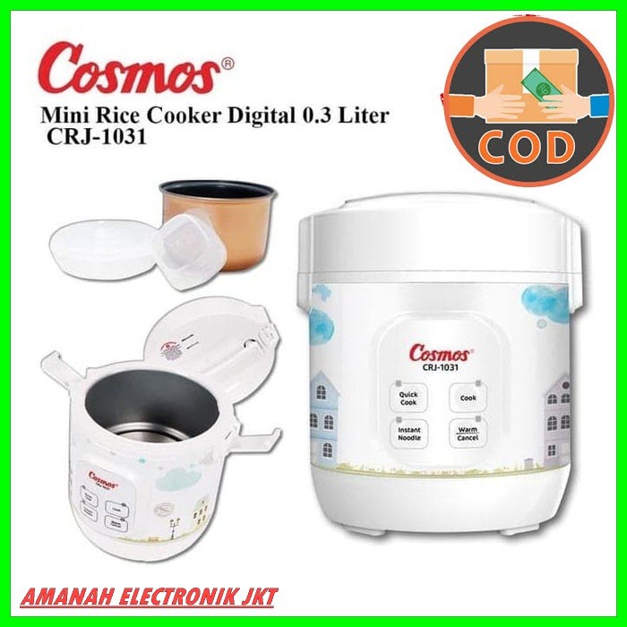 Jual COSMOS Mini Digital Rice Cooker 4 in 1 - CRJ-1031 | Shopee Indonesia