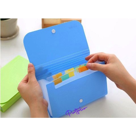 Jual Bestseller Dompet Plastik A6 Map Uang Map Nota Map Giro Expanding ...